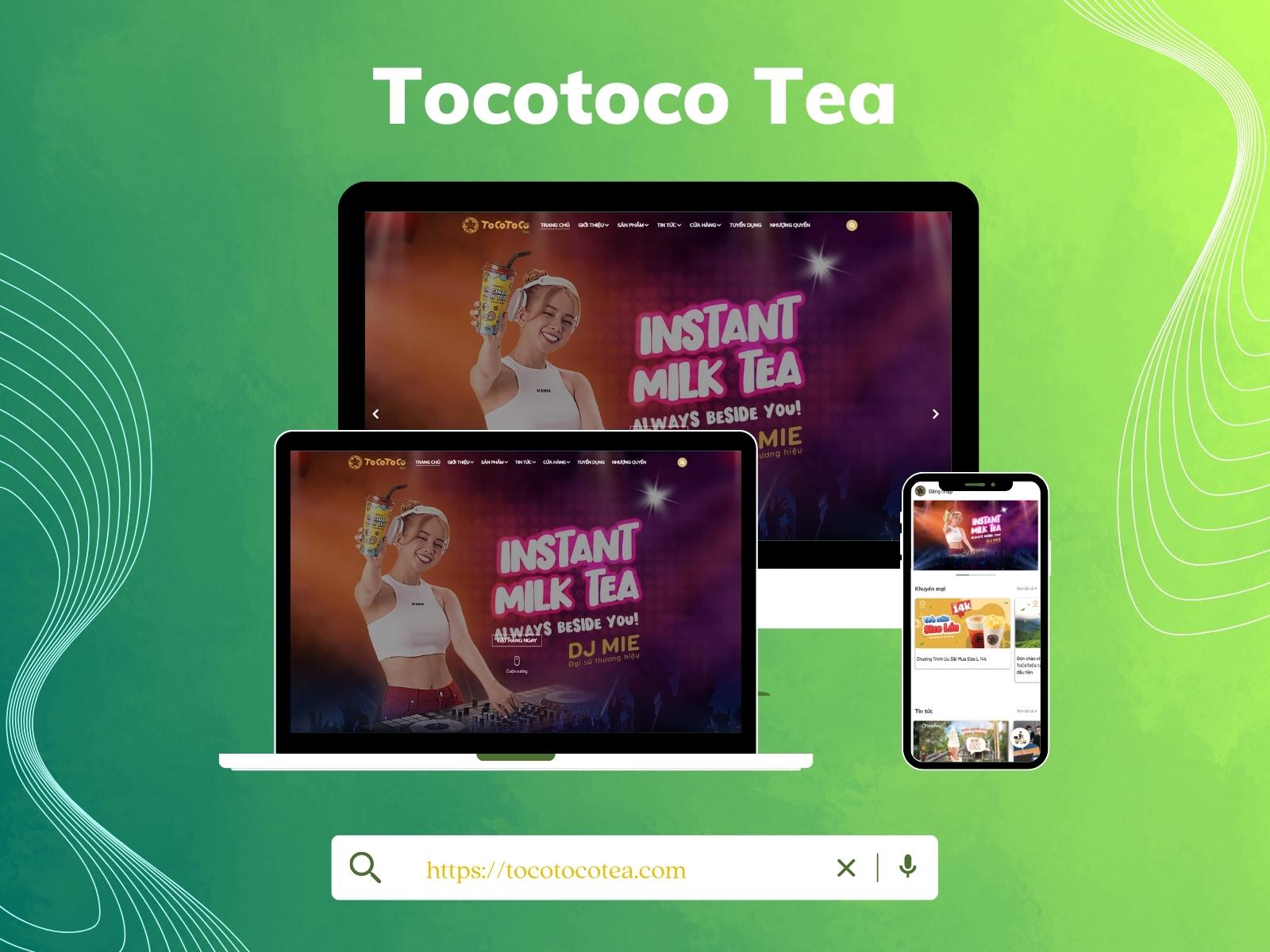 Tocotoco Tea – Thiết kế web wordpress chuyên nghiệp WebWP.vn
